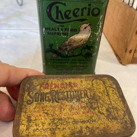 old tins | Accents | Vintage Cheerio And Song Restorer Tins | Poshmark